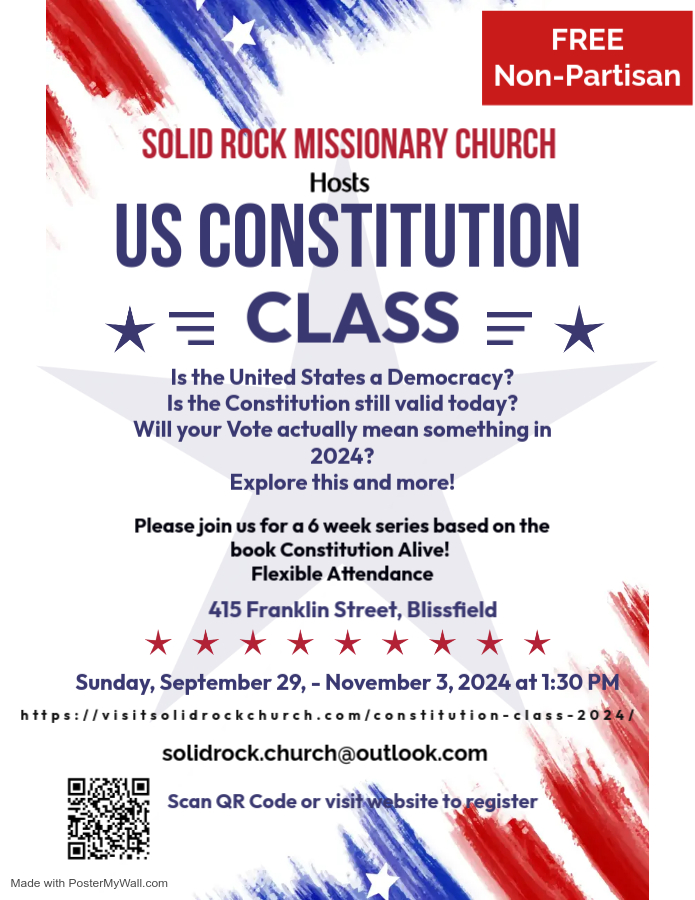 CONSTITUTION CLASS 2024 - Solid Rock Church